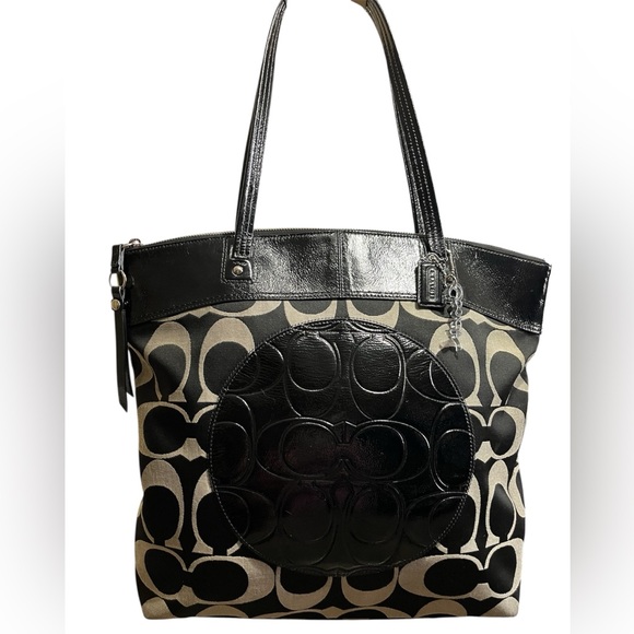 Coach | Bags | Coach Laura Signature Jacquard Canvas Tote Bag | Poshmark